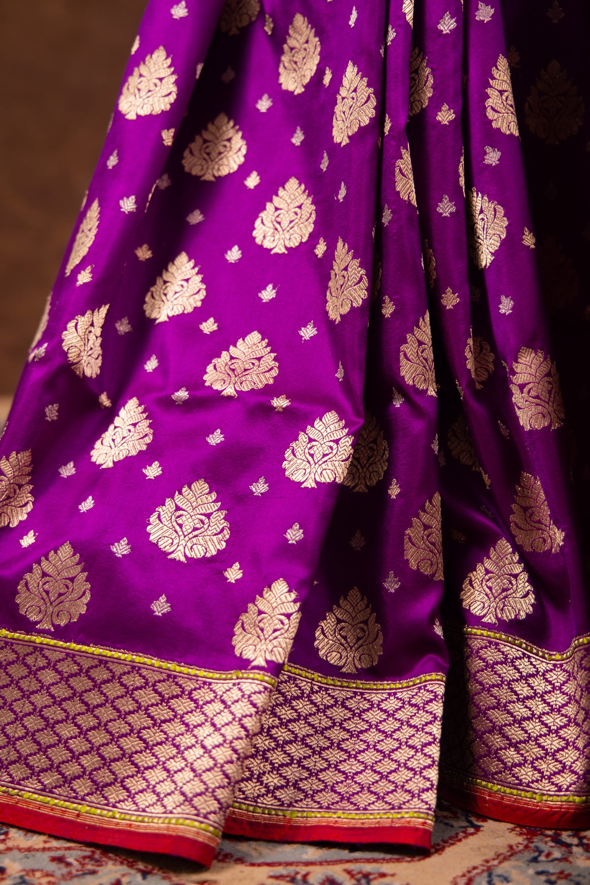 Pure Katan silk Kadhwa Bootidaar Banarasi Saree